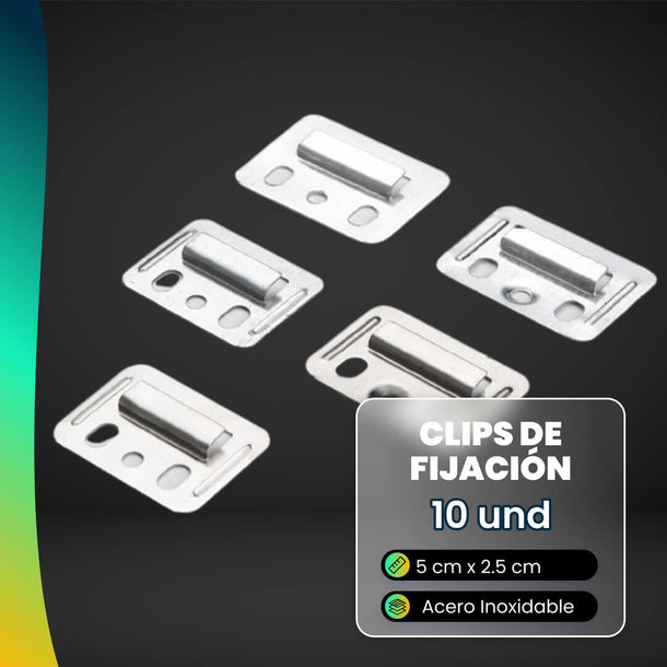 Clips de Fijación 10 Unidades | ezencial.pe