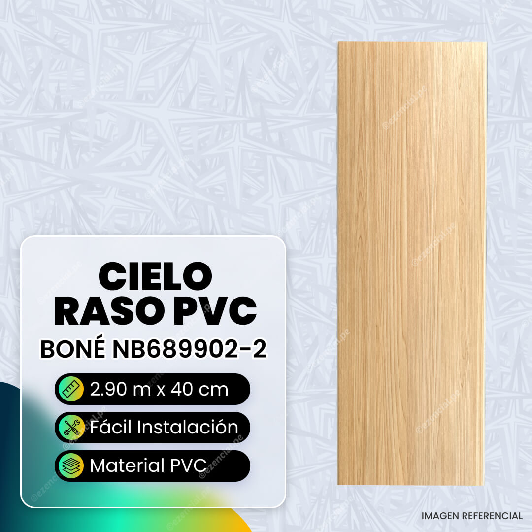 Cielo Raso PVC Boné NB689902-2 290x40cm | ezencial.pe