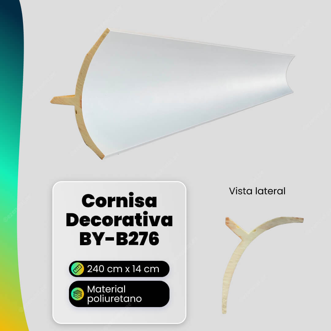 Cornisa Decorativa BY-B276 240x14cm | ezencial.pe