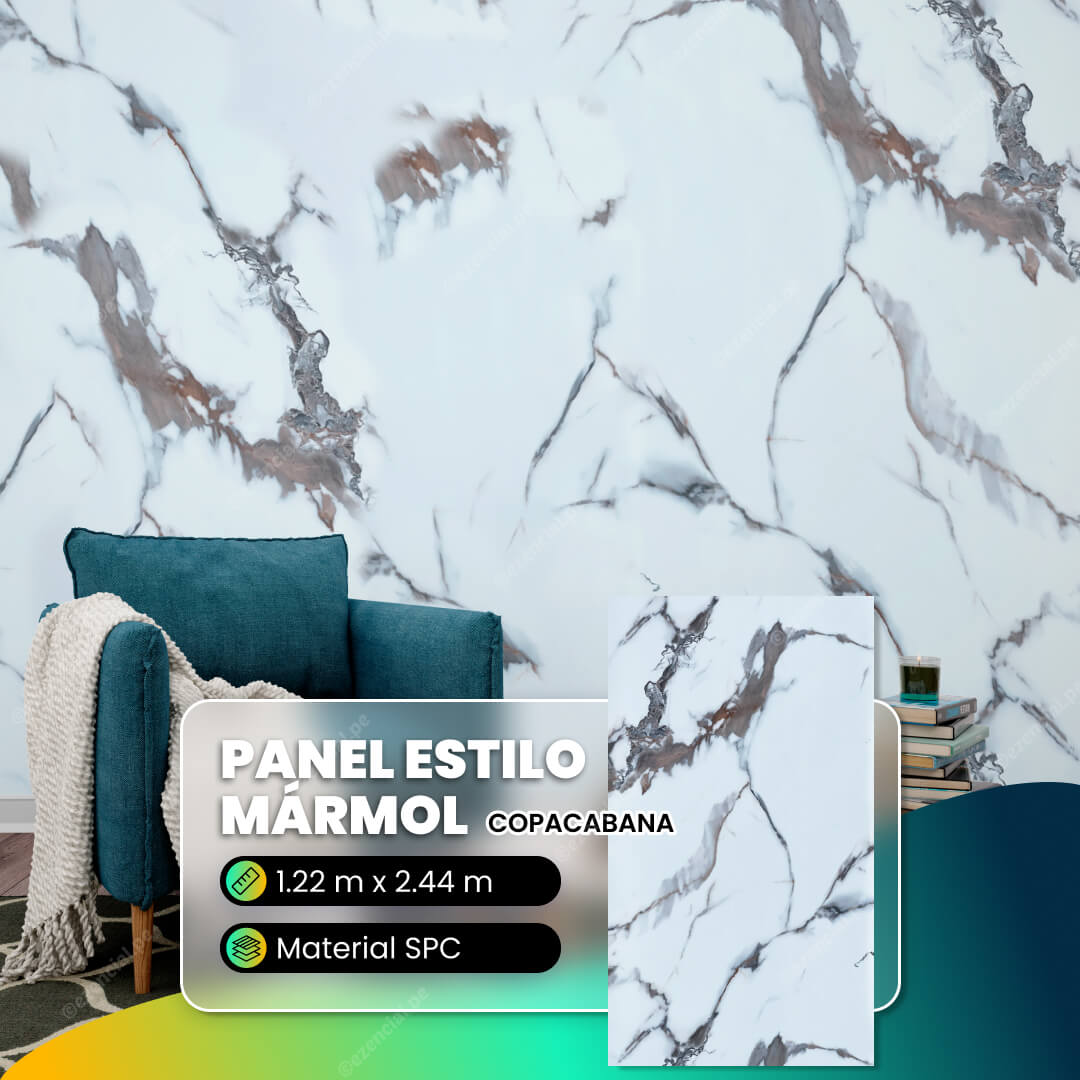 Panel SPC Tipo Mármol Modelo Copacabana | ezencial.pe