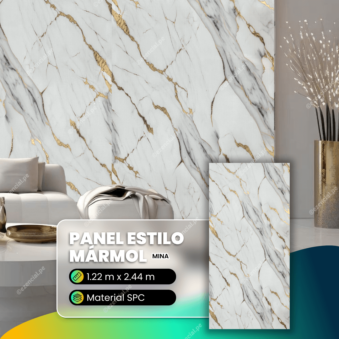 Panel SPC 80001T Tipo Mármol Modelo Mina | ezencial.pe